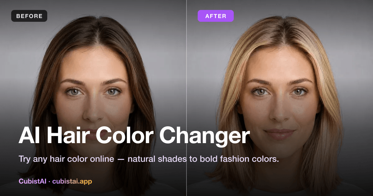 Cambiador de Color de Cabello con IA Gratis | CubistAI